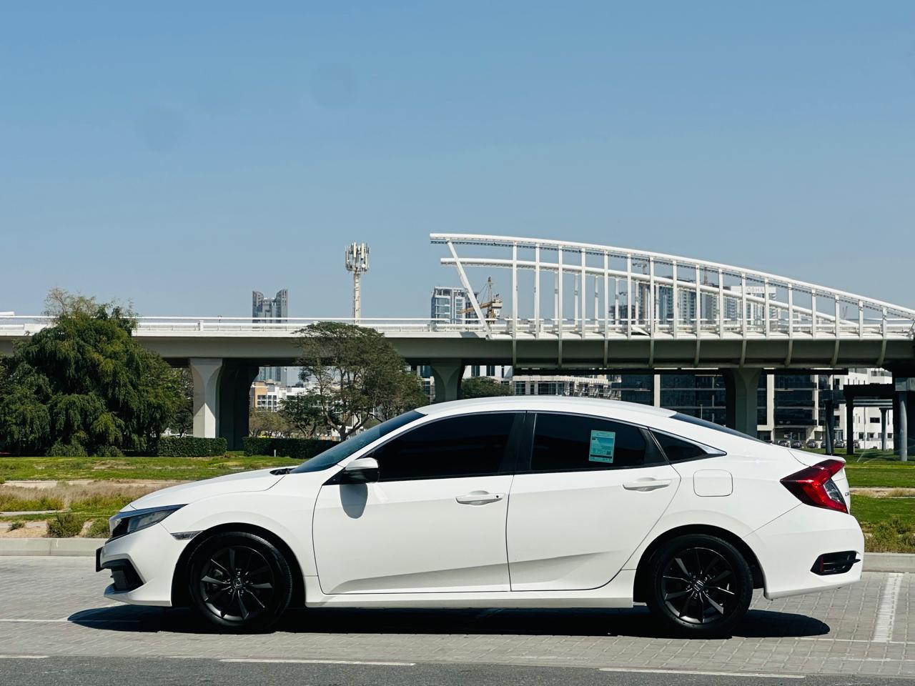 HONDA CIVIC 2020 WHITE used car for sale in Dubai - Kargal Used cars